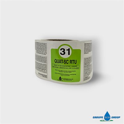 Étiquette autocollante #31 Neutra-Quat